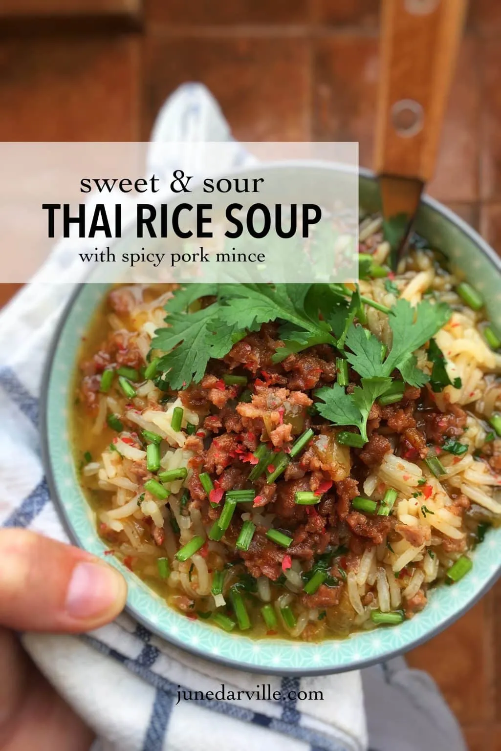 Easy Thai Rice Soup with Pork Mince | Simple. Tasty. Good.