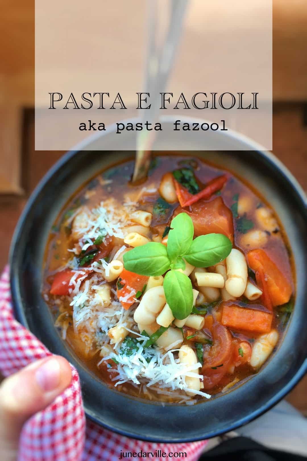 Easy Italian Pasta Fazool (Pasta e Fagioli)
