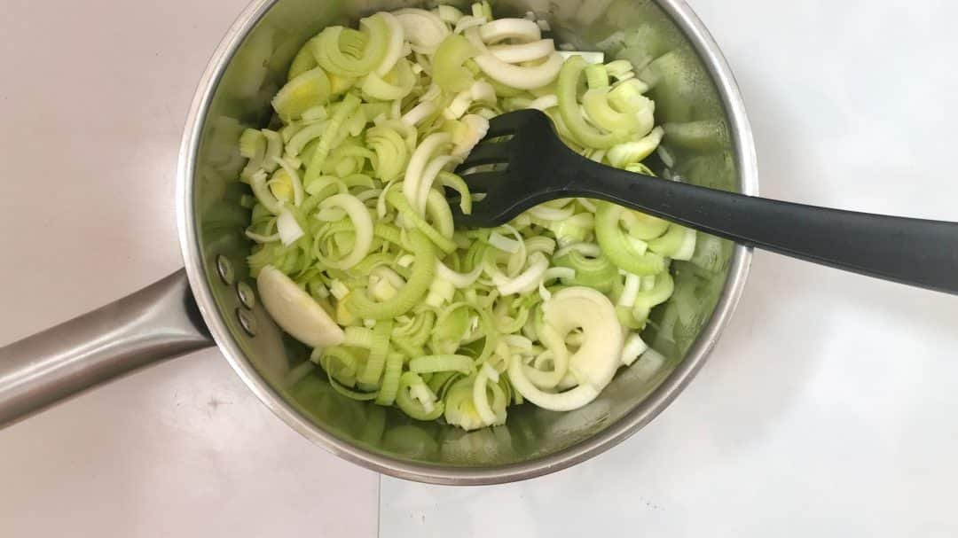 Easy Leek Soup with Avocado & Bacon | Simple. Tasty. Good.
