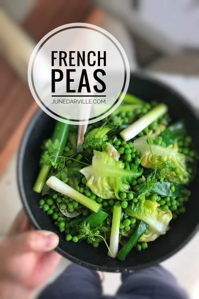 Easy Braised French Peas & Lettuce | Simple. Tasty. Good.