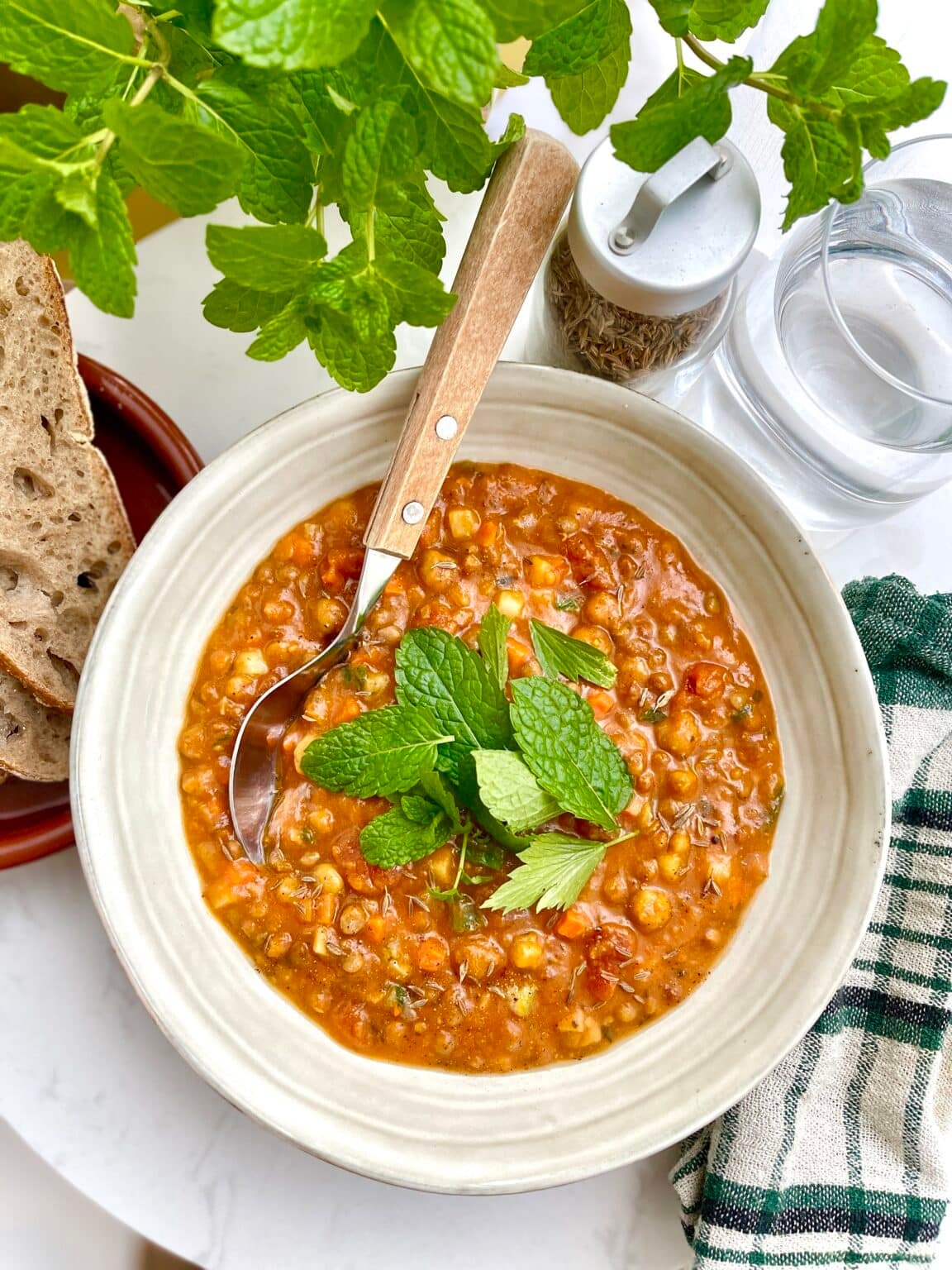 Easy Moroccan Harira Soup (Vegetarian & GF)