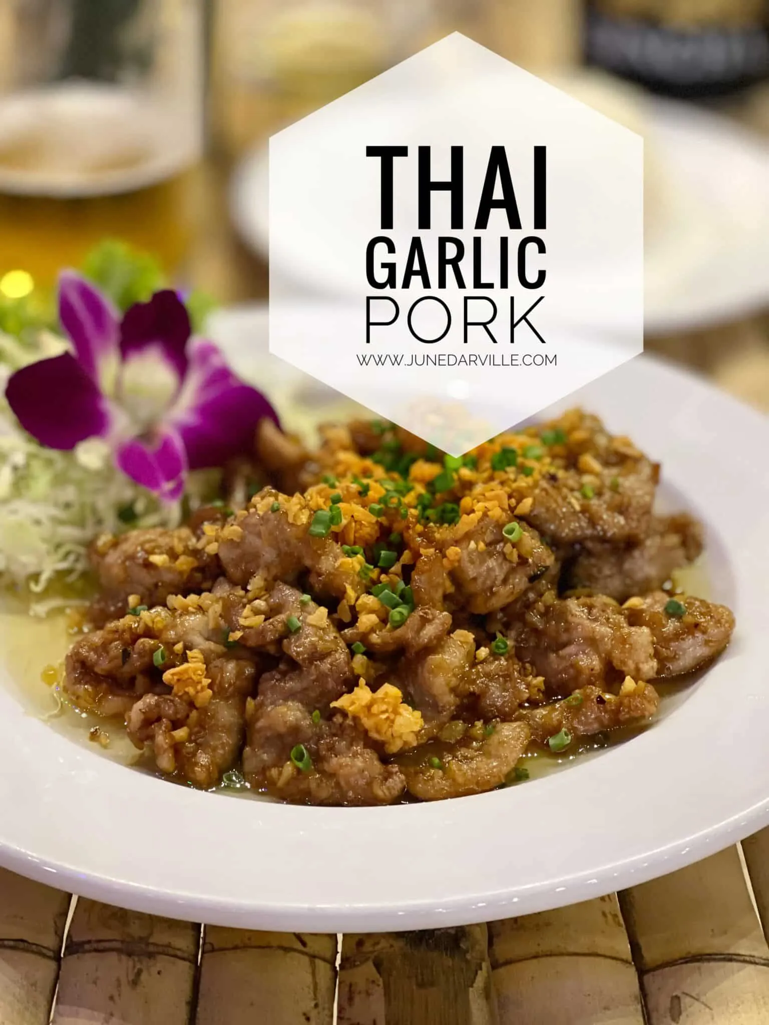 Easy Crunchy Thai Garlic Pork | Simple. Tasty. Good.
