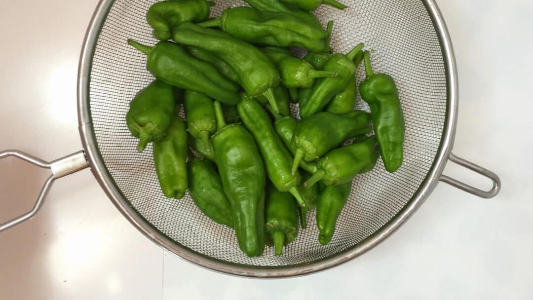Easy Fried Padron Peppers (Pimientos de Padron)