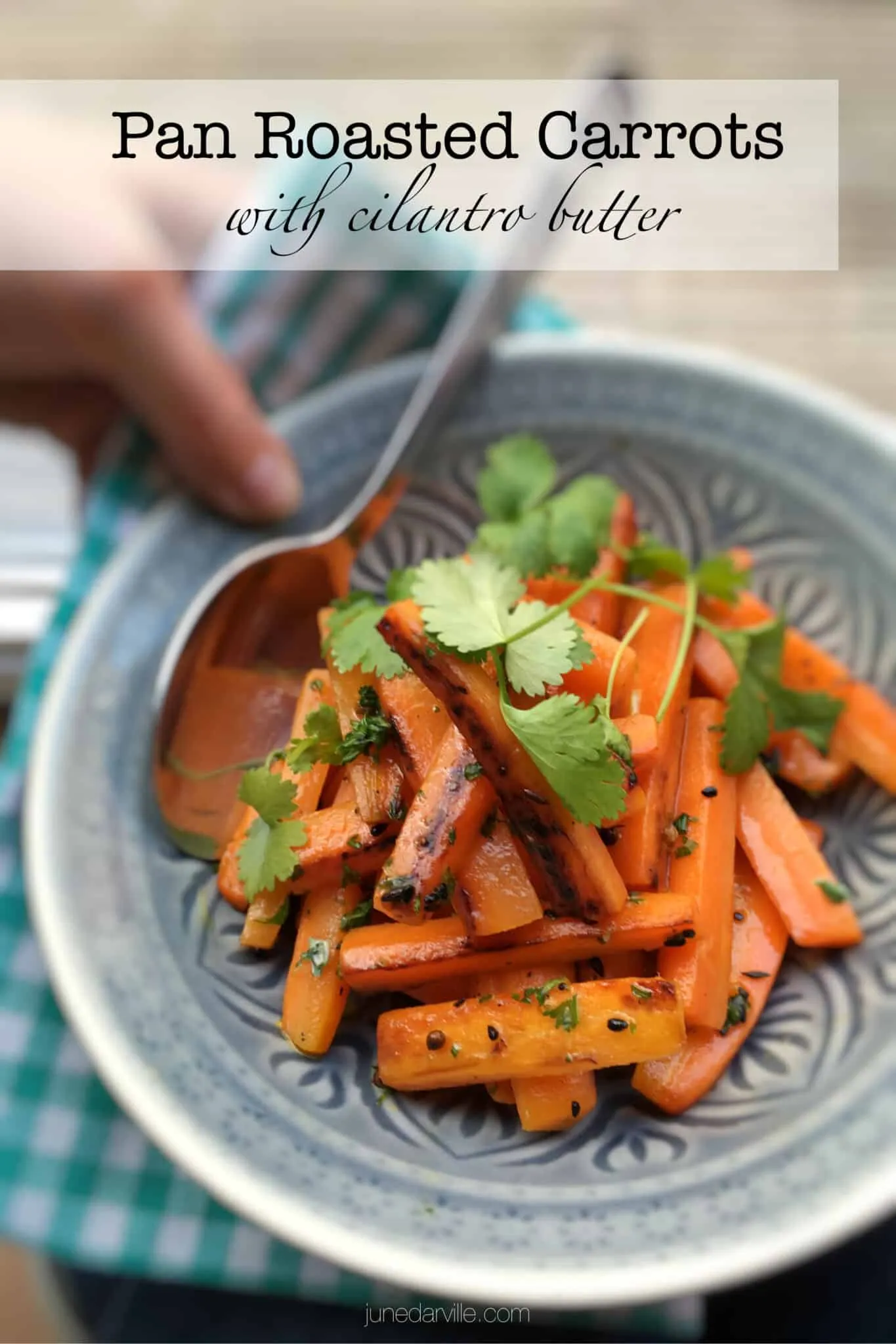 Easy Roasted Carrots with Cilantro Butter | Simple. Tasty. Good.