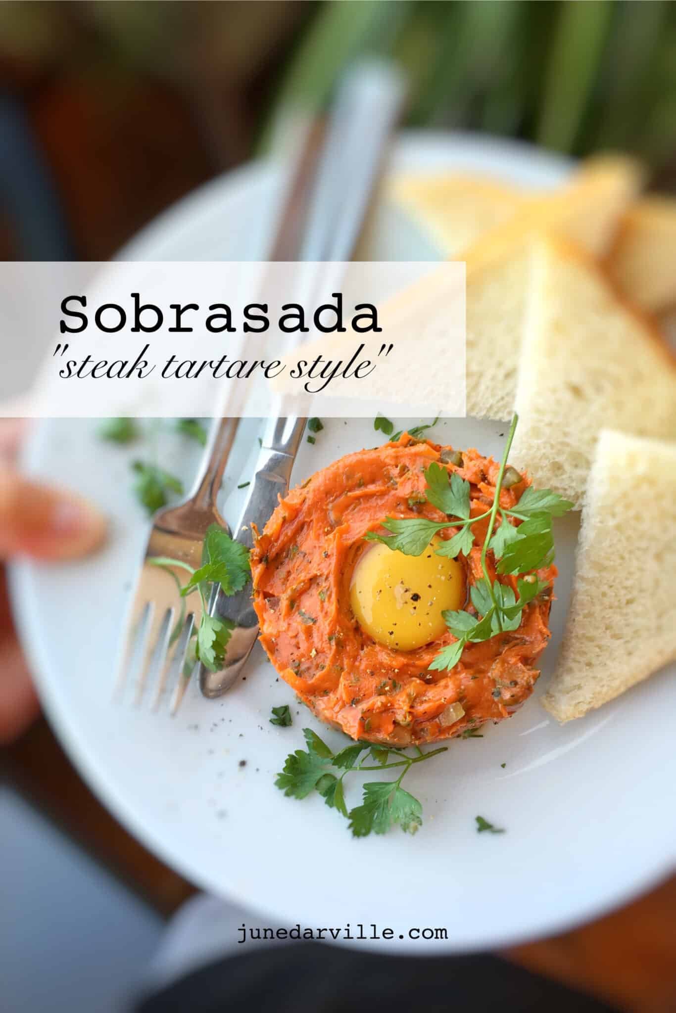 Best Sobrasada Sausage Tartare Recipe